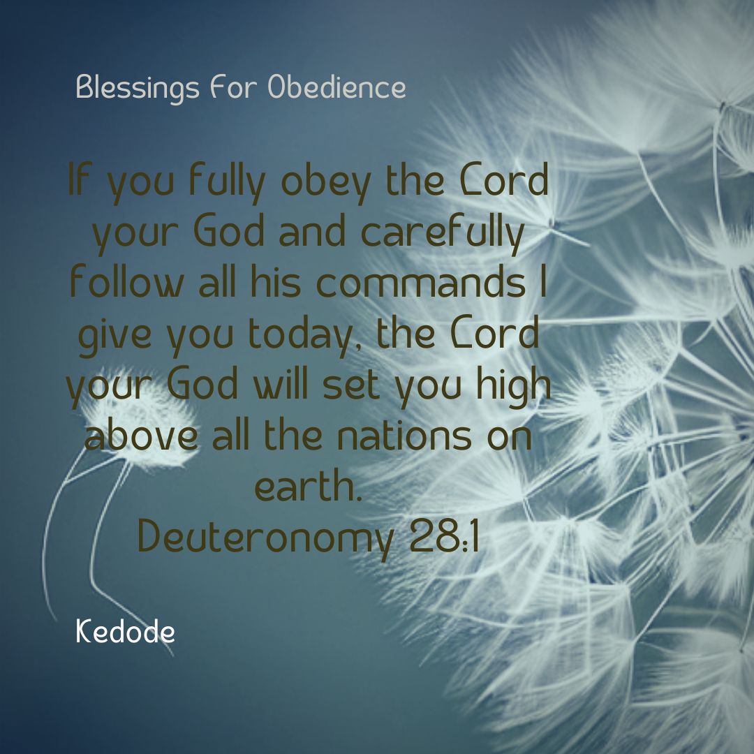 Obedience Is Better Than Sacrifice David Kedode Obedience Is Better Than Sacrifice David Kedode